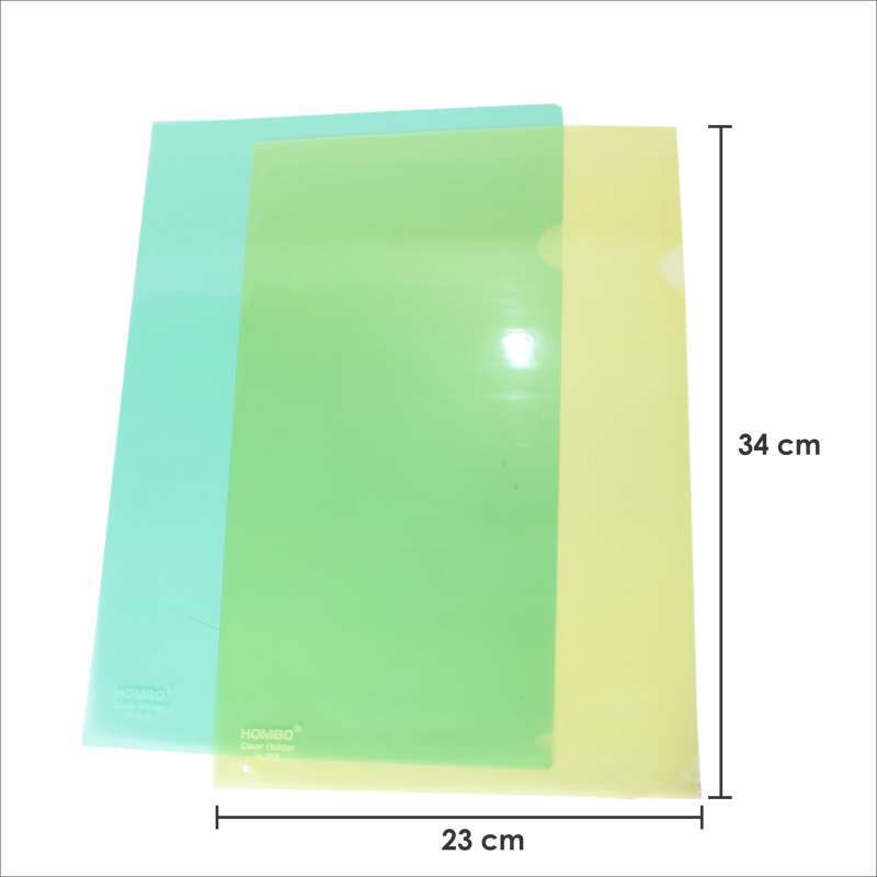 Jual Map Plastik / Map File / Map L Bening Full Color Ukuran F4 - Biru ...