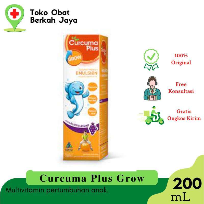 Jual Curcuma Plus Grow Emulsion Supplemen Makan - Blackcurrant 200mL di ...