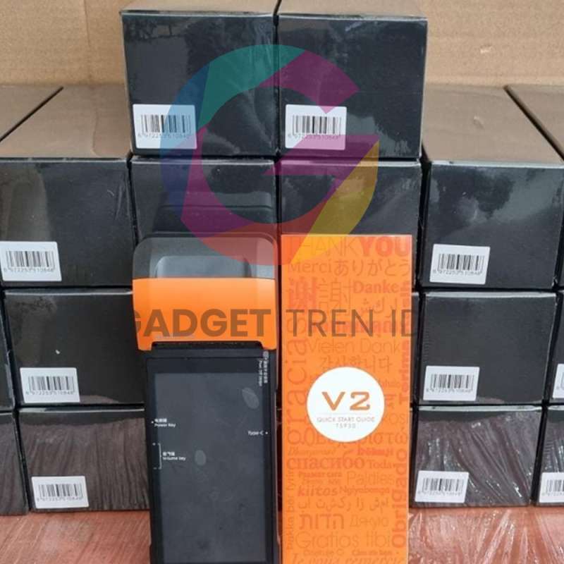 Jual Mesin Kasir Android Portable Sunmi V2 2/16gb 4g Lte + Wifi Scan ...