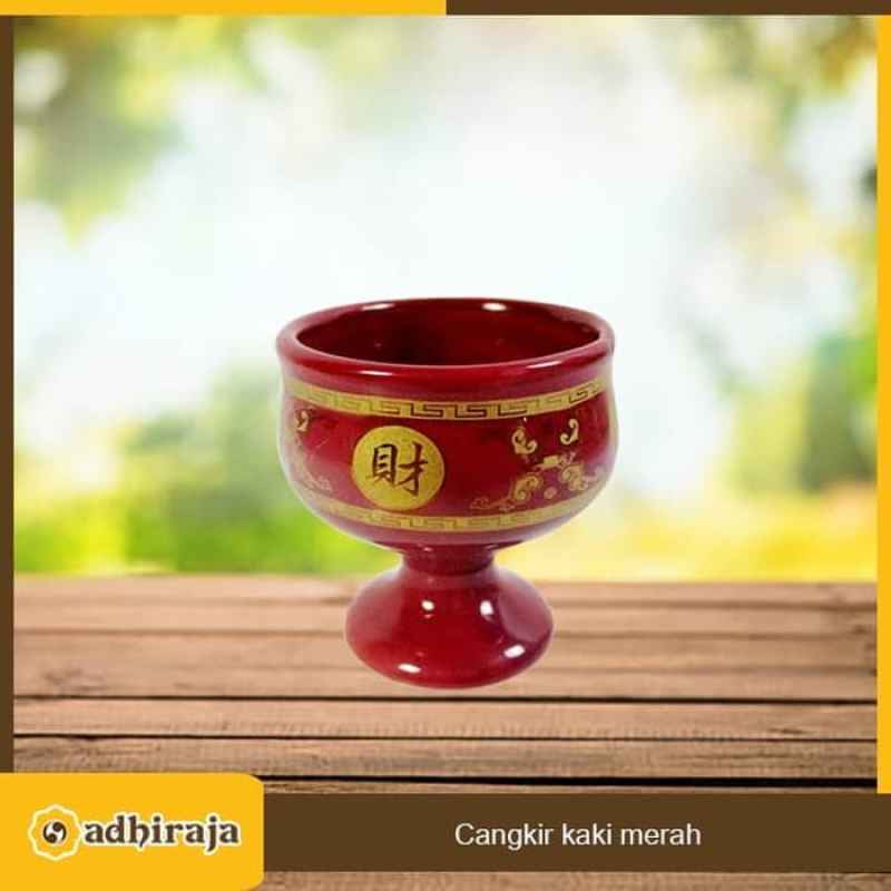 Jual Cangkir Puja Persembahan Altar Sembahyang Kaki Merah - MERAH di ...