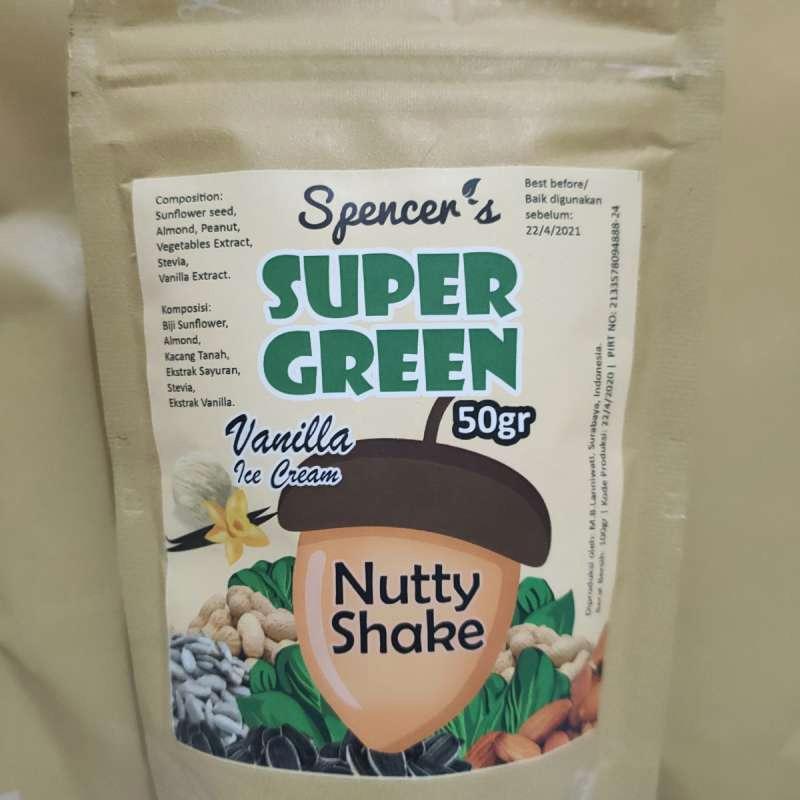 Jual Spencer's Super Green Nutty Shake Vanilla Ice Cream Minuman ...