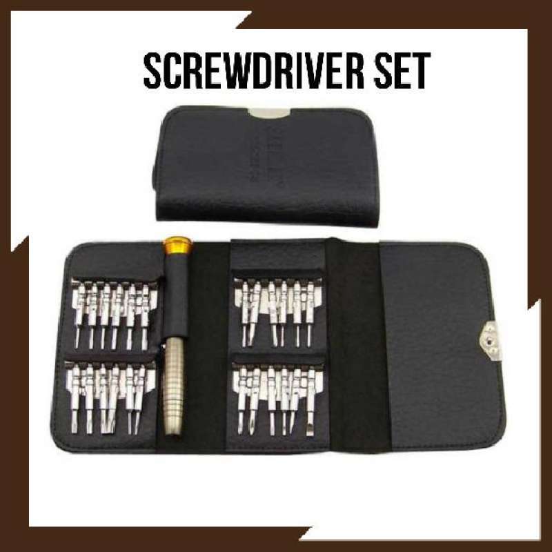 Jual Obeng Set / Tool.kit Screwdriver Set 25 In 1 Di Lengkapi Dompet Di ...