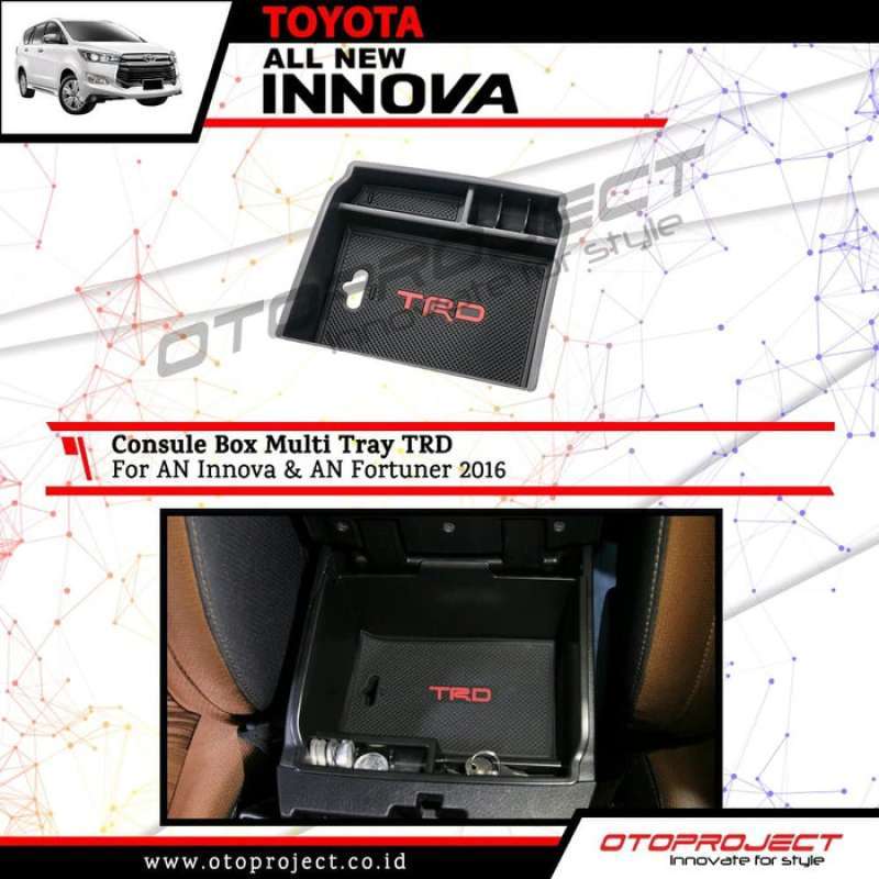Jual Otoproject Center Console Multi Tray Logo TRD Mobil for Toyota All ...
