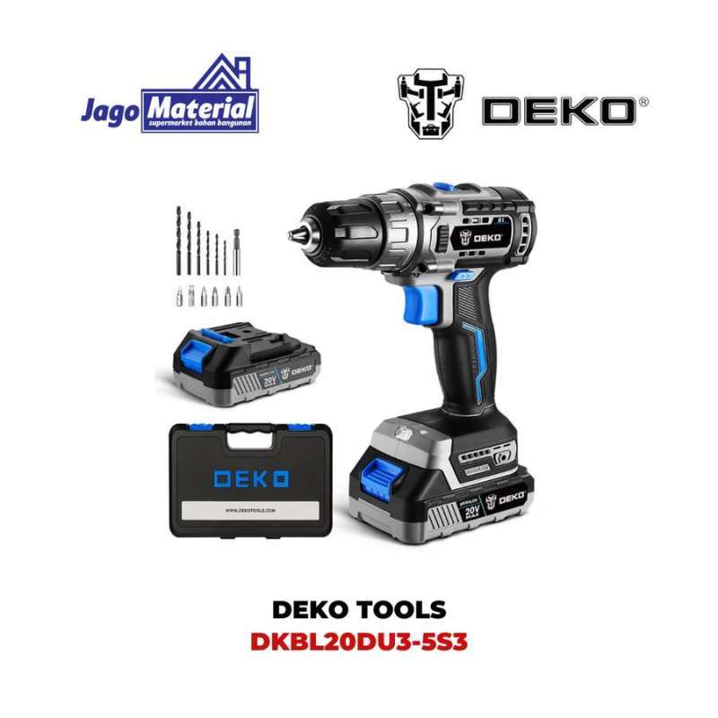 Jual Deko Cordless Brushless Drill 20 V (mesin Bor) Set Koper Di Seller ...