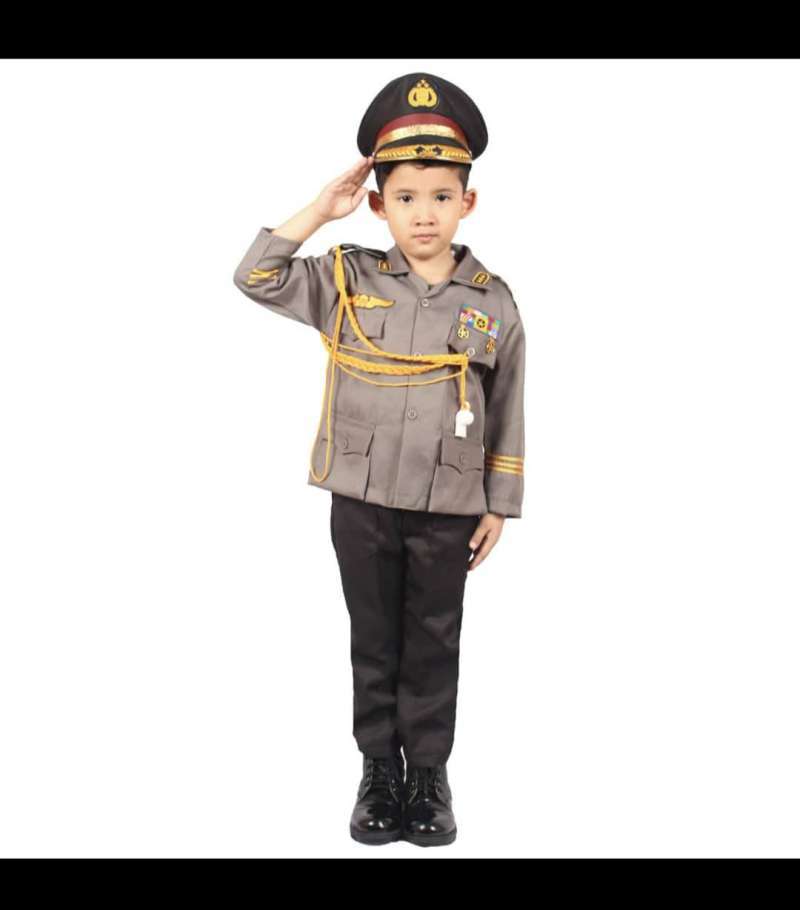 Jual SERAGAM / KOSTUM / PAKAIAN PROFESI POLISI JENDRAL ANAK 3-8 TAHUN ...