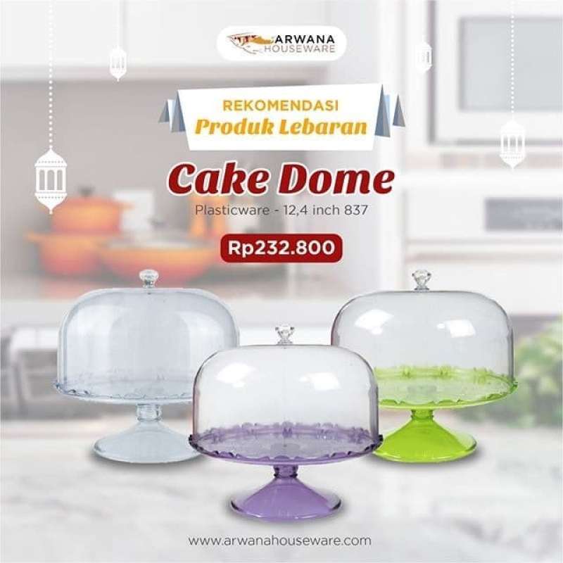 Jual Free Ongkir Cake Dome Display Multifungsi Wadah Kue Tempat Roti ...
