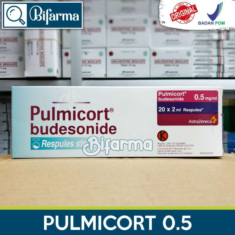 Jual Pulmicort 0.5 Mg /ml Budesonide 0.5 Mg /ml /box @4 Sachet Di ...