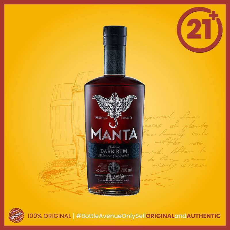 Promo Manta Dark Rum 700 ml (ORI dan Resmi by Bottle Avenue) Diskon 31% ...