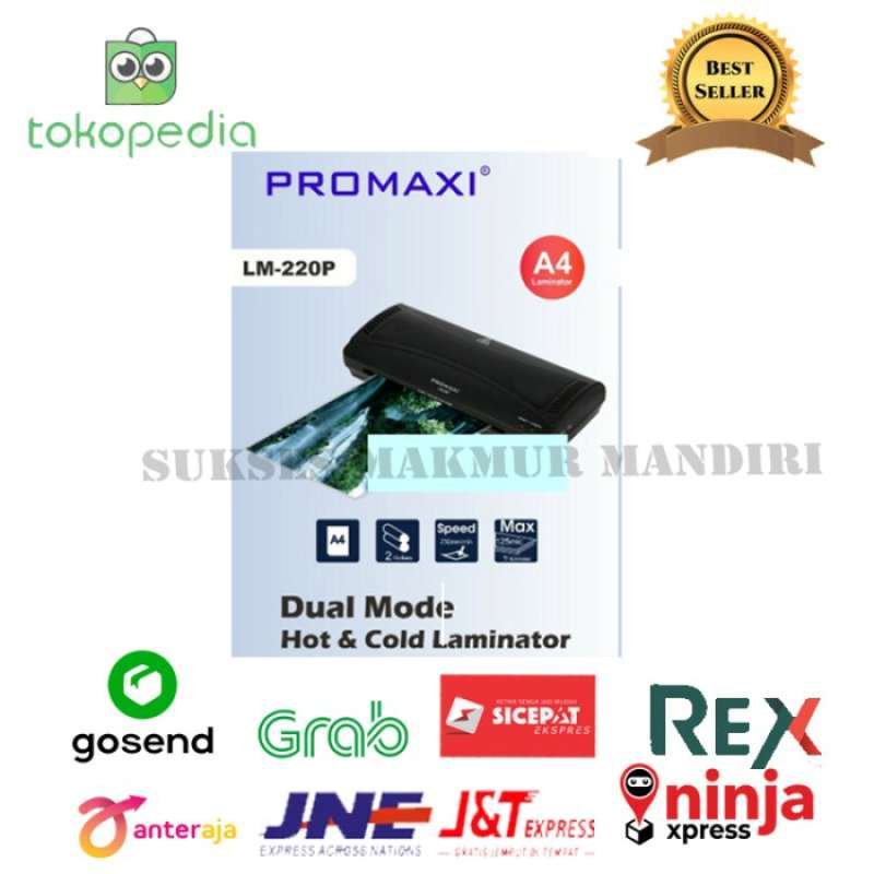 Promo PROMAXI LM-220 P HOT & COLD A4 & F4 Original MESIN LAMINATING LM-220P Diskon 23% di Seller ...
