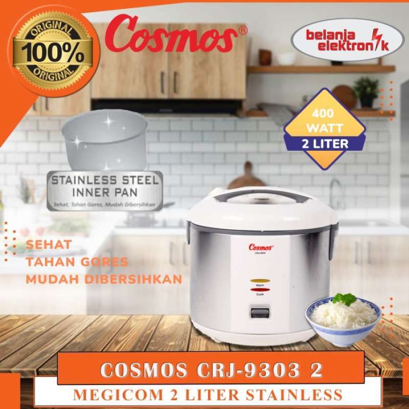 Promo RICE COOKER / MAGIC COM COSMOS CRJ-9303 2 LITER PENANAK NASI ...