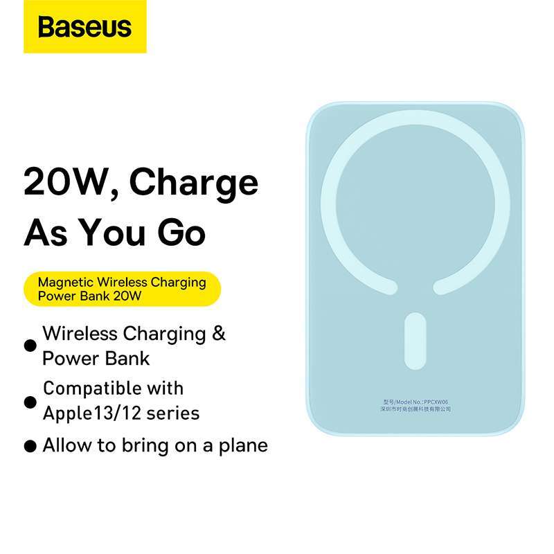 Promo BASEUS WIRELESS POWER BANK MAGNETIC MAGSAFE 20W FAST CHARGING Diskon 20% di Seller Baseus ...