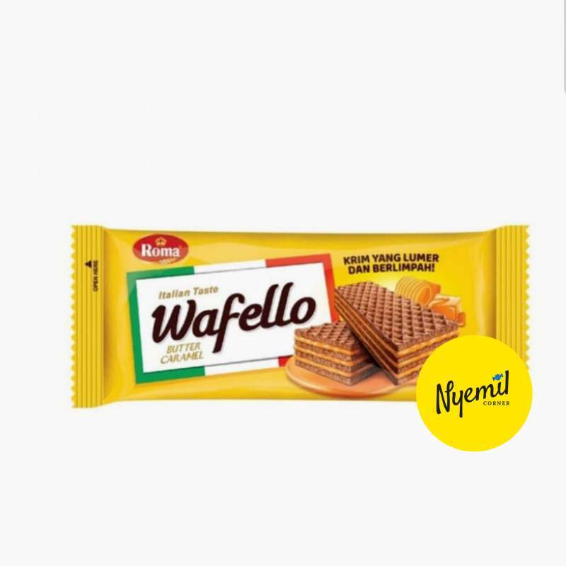 Promo Wafello Caramel Butter Wafer 43gr (isi 10pcs) Diskon 3% di Seller ...