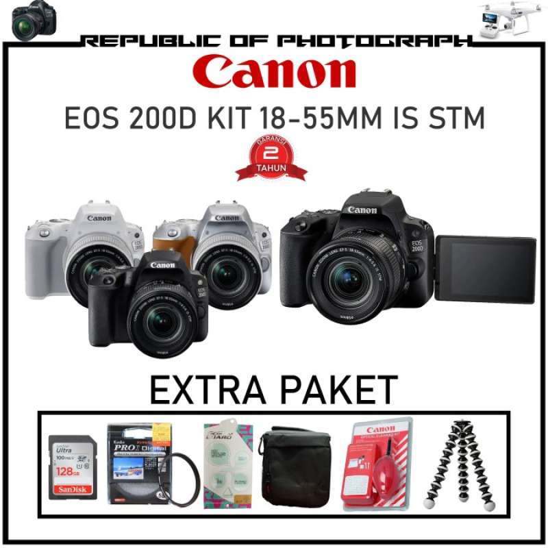 Promo Canon EOS 200D Kit 18-55mm IS STM - Canon EOS 200D Kit 18-55mm ...