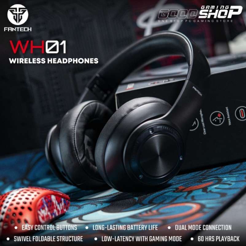 Promo FANTECH WH01 WIRELESS BLUETOOTH GAMING HEADSET TYPE C CHARGING ...