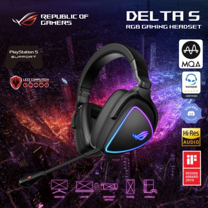 Promo Asus ROG DELTA S - RGB Quad-DAC USB-C Gaming Headset Diskon 50% ...
