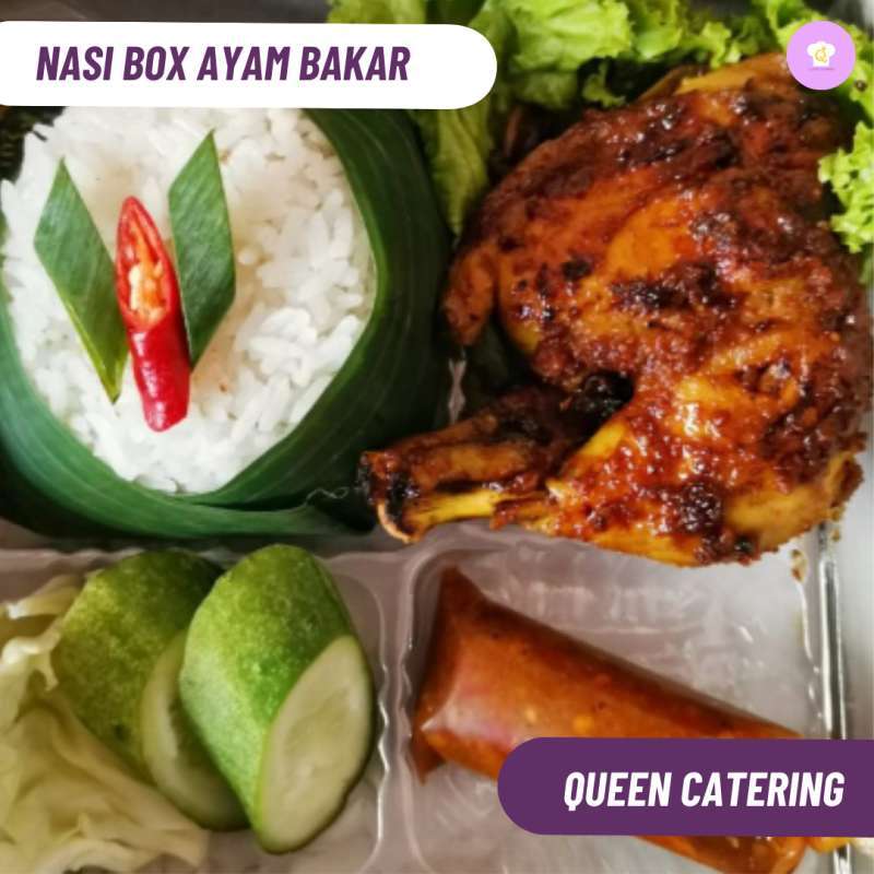 Jual Paket Nasi Box Nasi Kotak Menu Ayam Bakar Bisa Request, Prasmanan di Seller Queen Catering ...