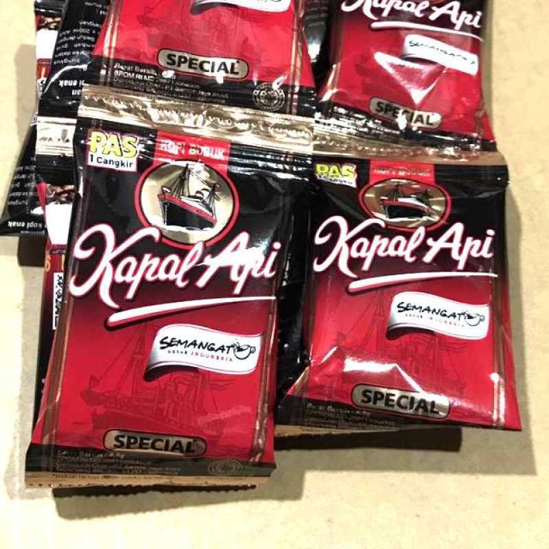Jual Kopi Kapal Api Kopi Bubuk Kopi Hitam Special Mix 10 Sachet Di ...