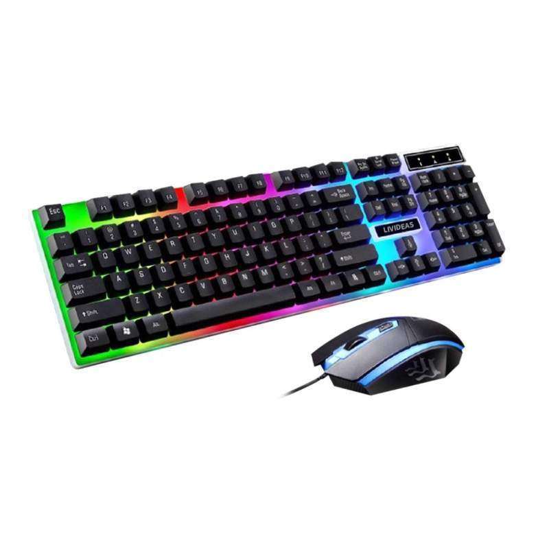 Jual Terlaris Set keyboard dan mouse Pencahayaan RGB set keyboard dan ...