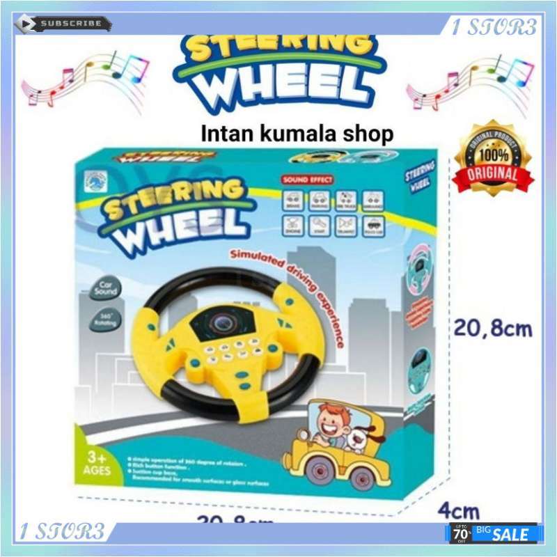 Promo Mainan Setir Mobil Steering Wheel - Setir Mobil Pink Diskon 24% ...