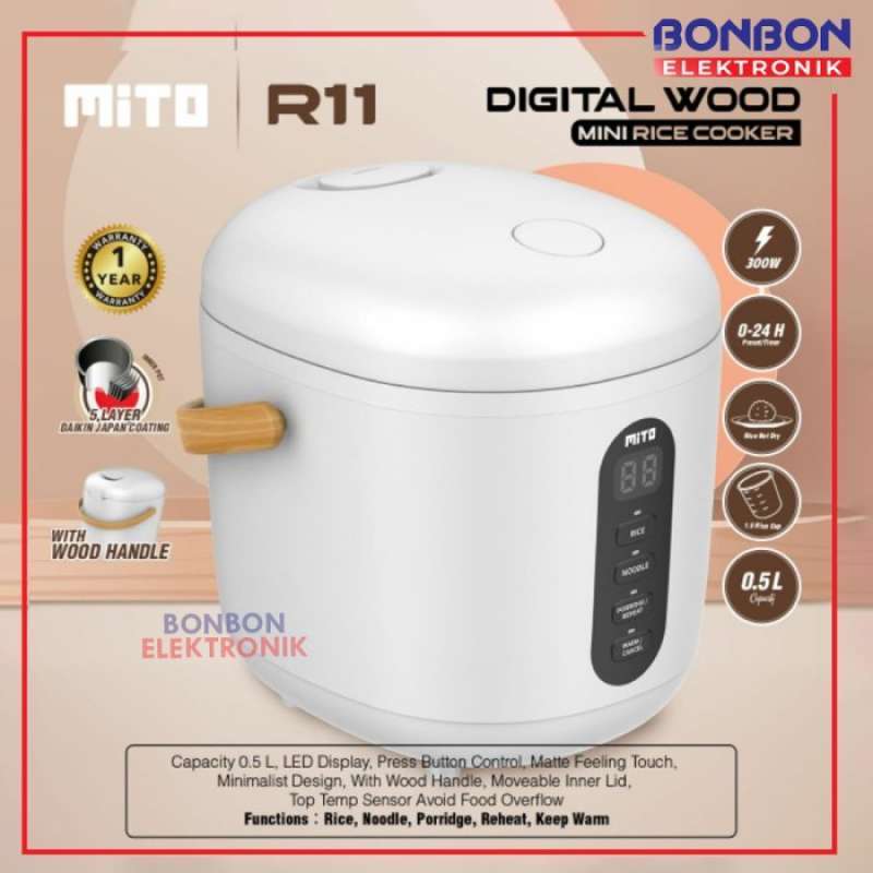 Jual Mito Digital Mini Rice Cooker R11 8in1 0.5l Di Seller Niagaraa ...