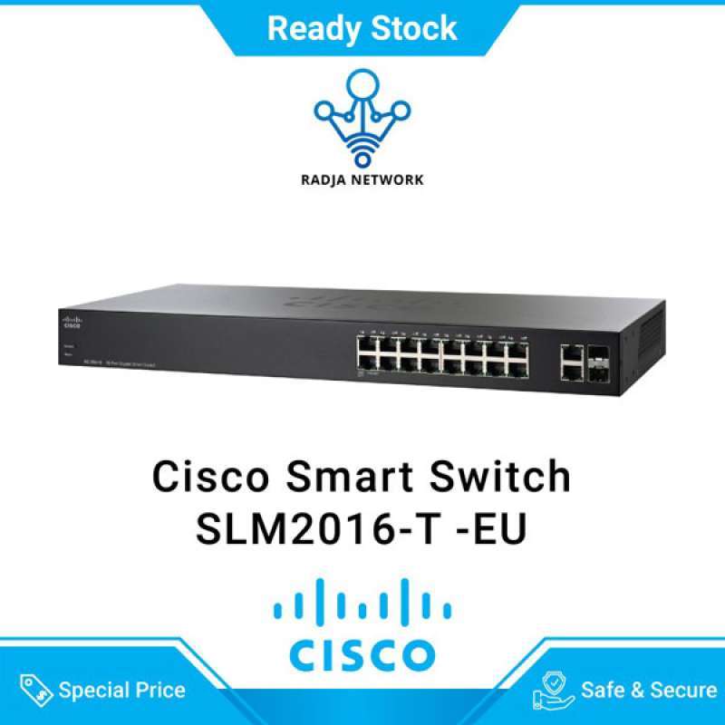 Jual Cisco SLM2016T-EU Smart Switch Cisco SG 200-18 18-port Gigabit di ...