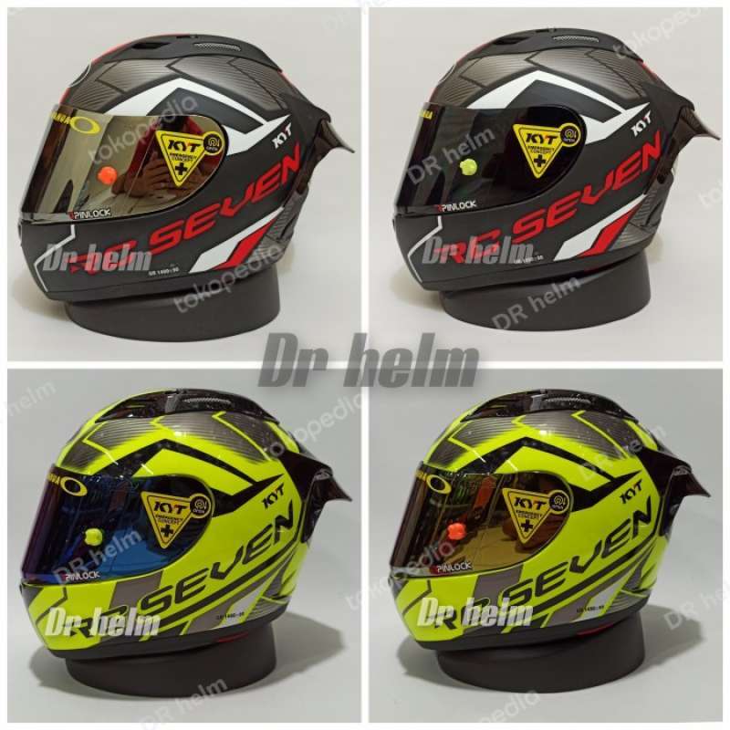 Promo PAKET GANTENG HELM KYT RC SEVEN RC7 Diskon 17% di Seller ...