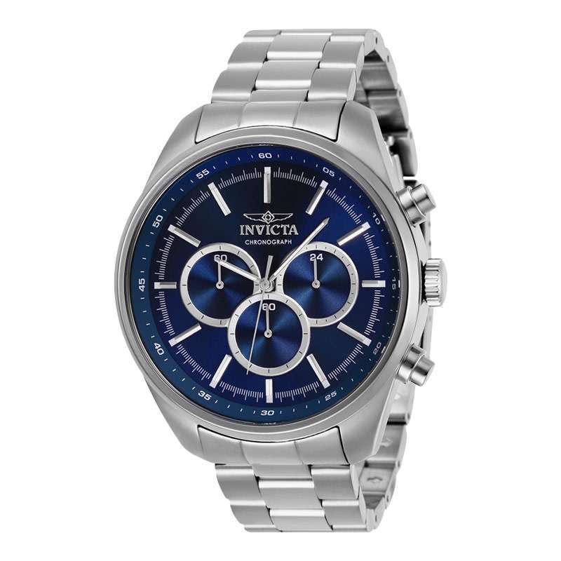 Promo INVICTA Specialty 29164 Chronograph Blue Dial Stainless Steel ...
