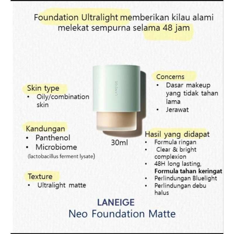 Jual Laneige Neo Foundation Glow / Matte di Seller SK2SALE - Rahayu ...