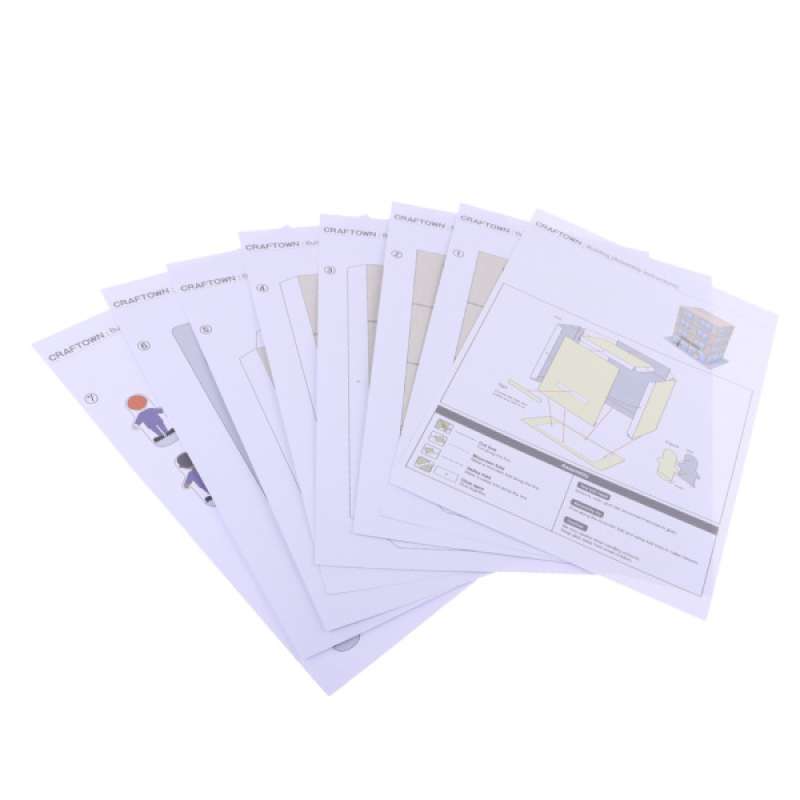 Promo DIY 3D Paper Card Model Architecture Building Kit Assemble Hand ...