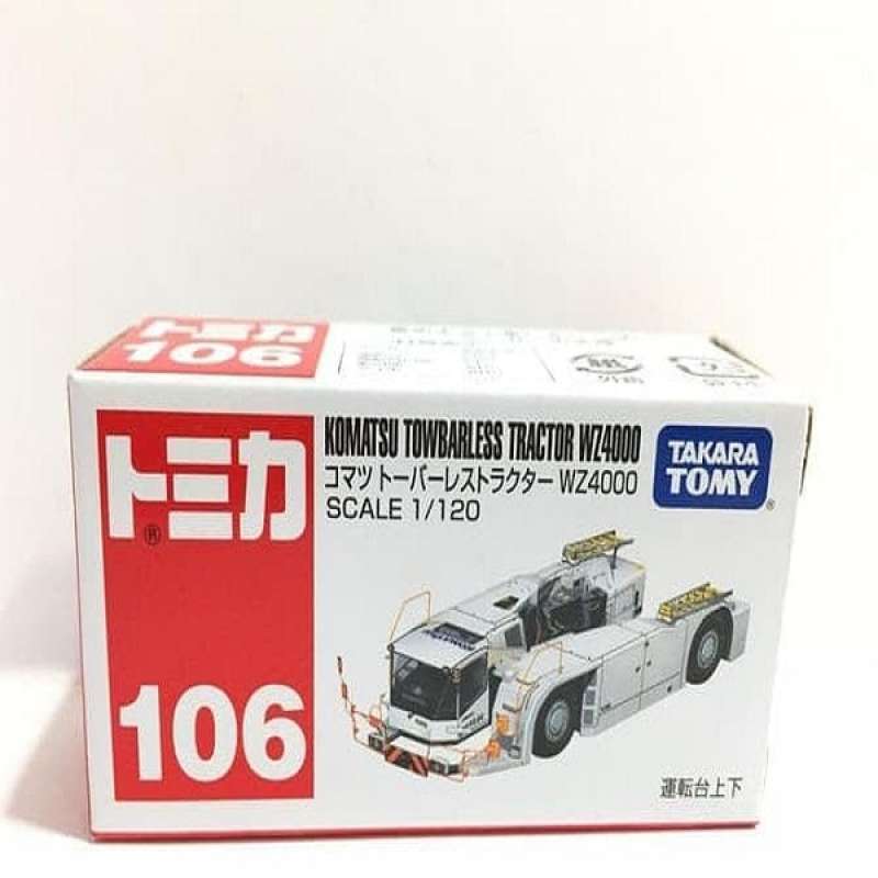 Jual Diecast Tomica No 106 Komatsu Towbarless Tractor Wz4000 Putih ...