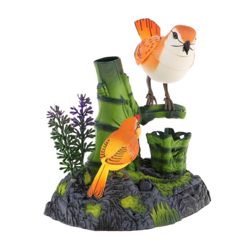 Jual Plastic Sound Voice Control Activated Chirping Singing Moving ...