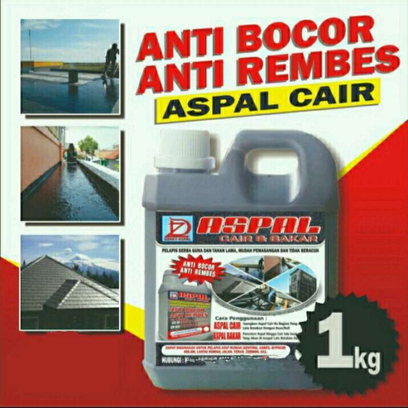 Jual Aspal Cair 1 Kg Asphalt Emulsion / Aspal Waterproofing/ Pelapis ...