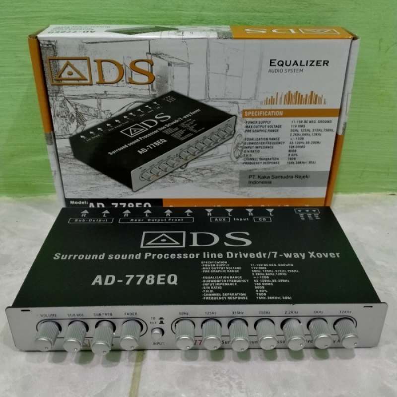 Promo Parametric ADS Pream Parametrik ADS A778 Eq Pre Amp 7 Band Diskon 39% di Seller Tokiantana ...