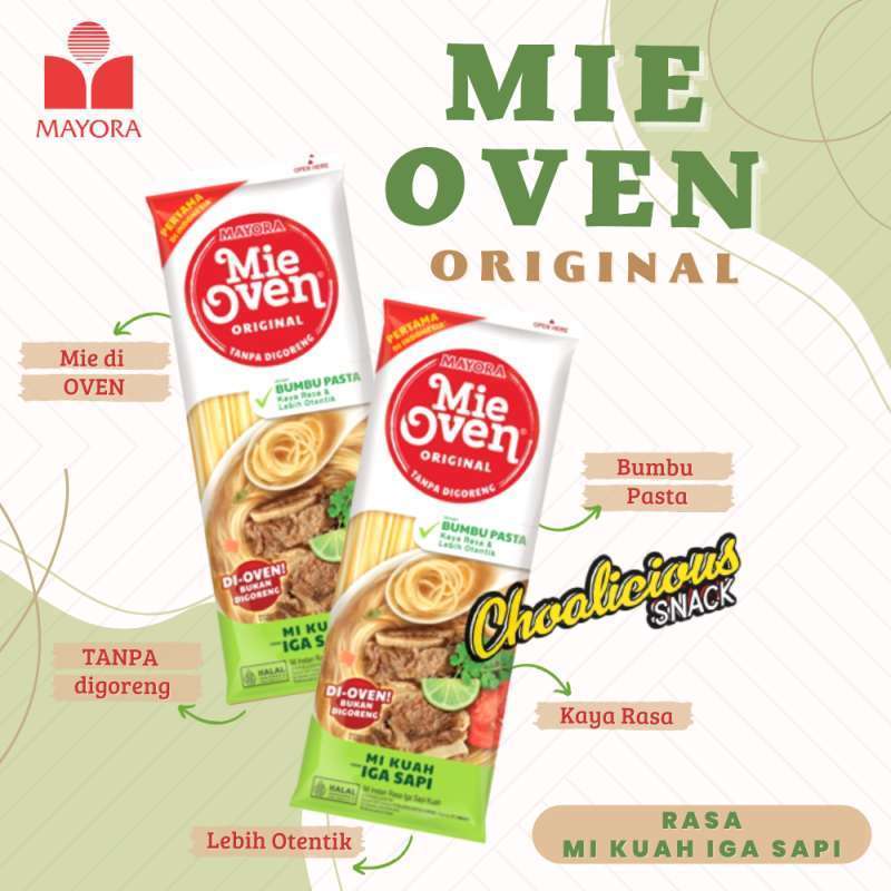 Jual Mayora Mie Oven Mi Instan Kuah Rasa Iga Sapi @78 Gram Di Seller ...