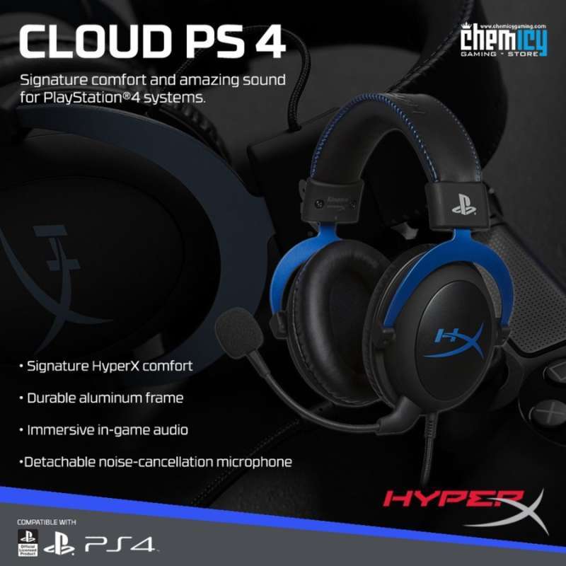 Jual HyperX Cloud PS4 Official Playstation Licensed Gaming Headset di Seller Chemicy Gaming ...