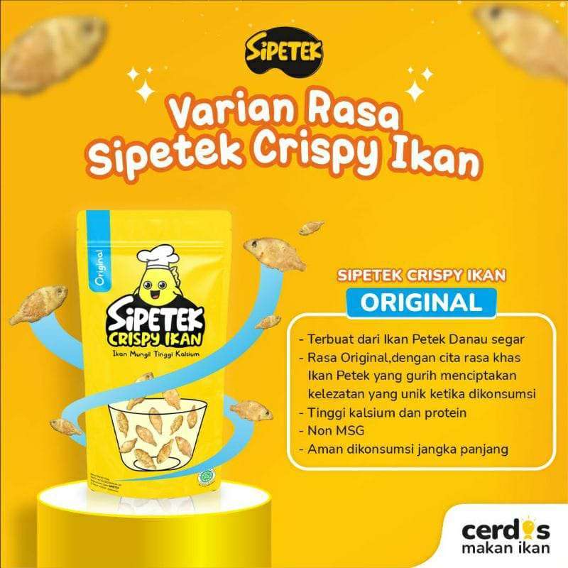 Jual Crispy ikan Lauk Pauk SIPETEK Snack sehat untuk anak sampai dewasa ...