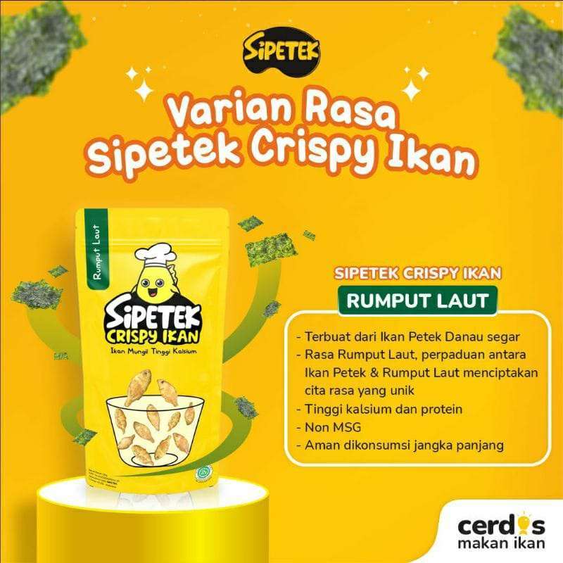 Jual Crispy ikan Lauk Pauk SIPETEK Snack sehat untuk anak sampai dewasa ...