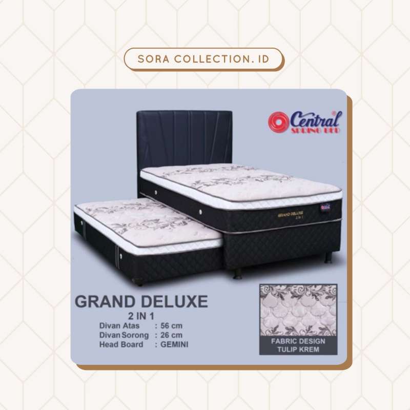 Jual Central Springbed 2 In 1 Grand Deluxe Ranjang Susun Full Set Di Seller Sora Furniture ...