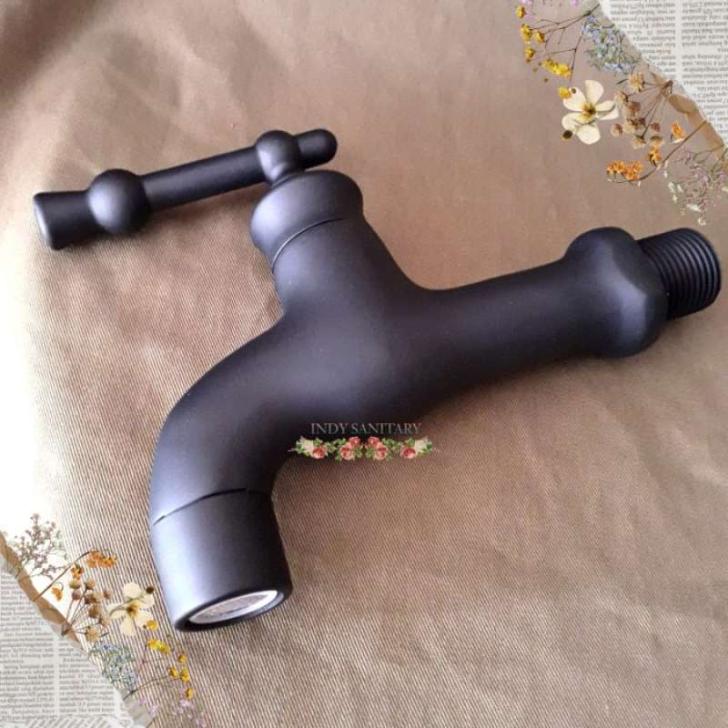 Promo Keran Air Tembok Model Classic / Kran Air Black Matte Diskon 23% ...