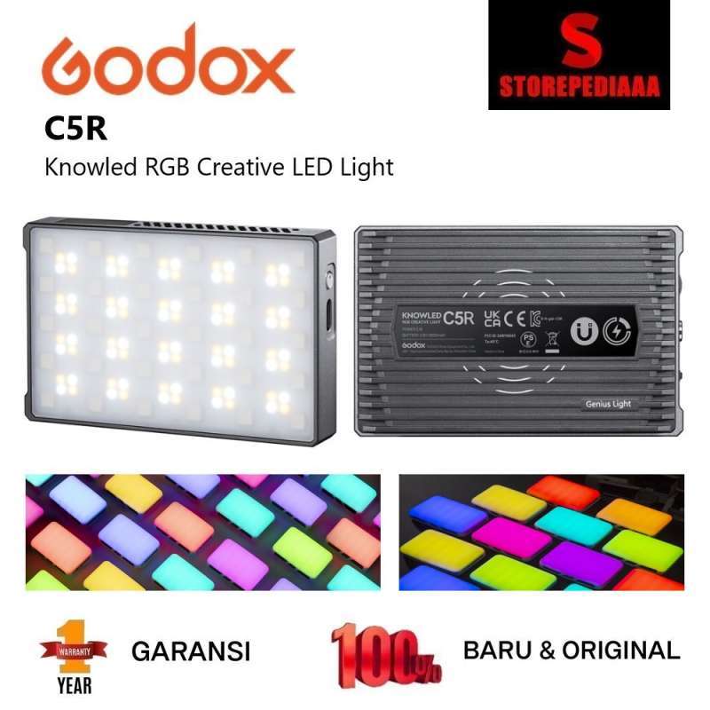 Jual Godox C5r Knowled Rgb Creative Led Light Rgbww Di Seller ...