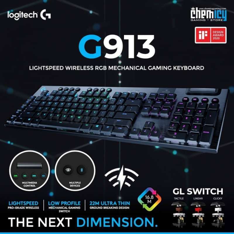 Jual Logitech Rgb Wireless Mechanical Keyboard Original Murah - Harga ...
