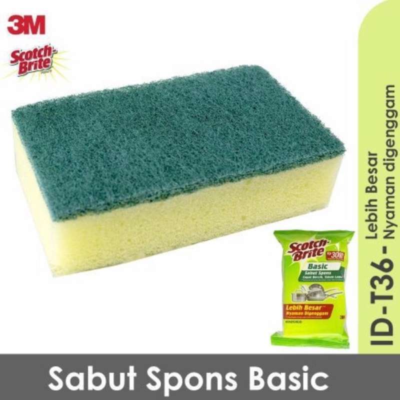 Jual Scotch Brite 3M ID-T36 Sabut Spons Cuci Piring Basic di Seller GBM ...