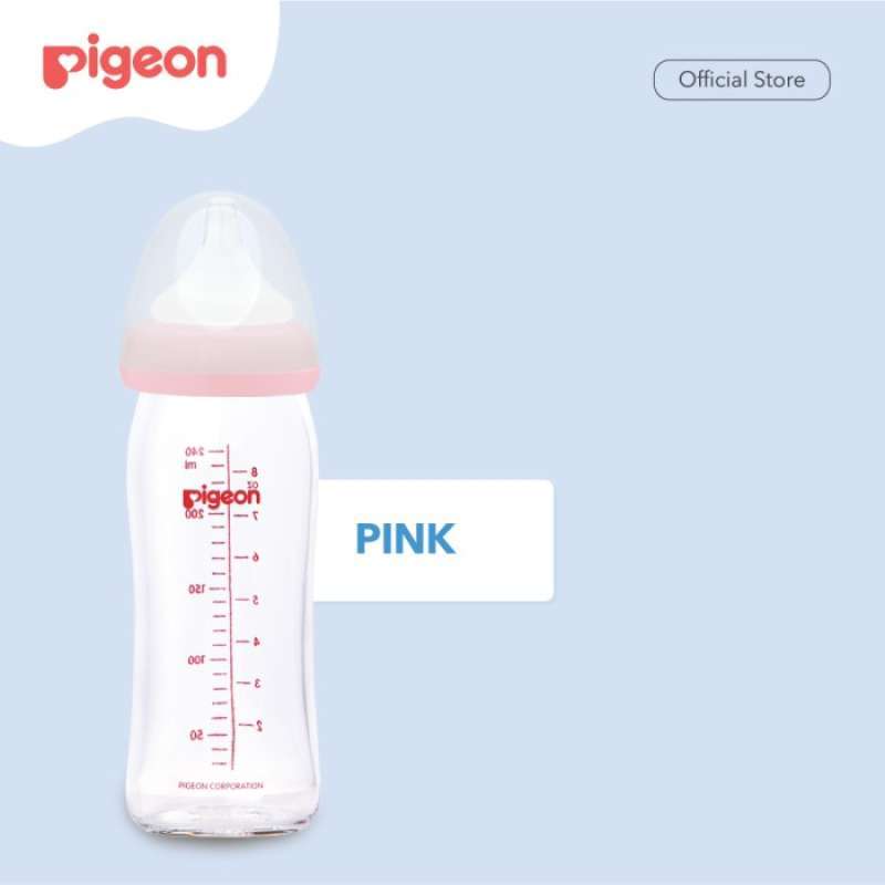 Promo Pigeon Botol Susu Kaca Wide Neck 240Ml - Ivory Diskon 35% di Seller BOS KIWIL - Serua ...