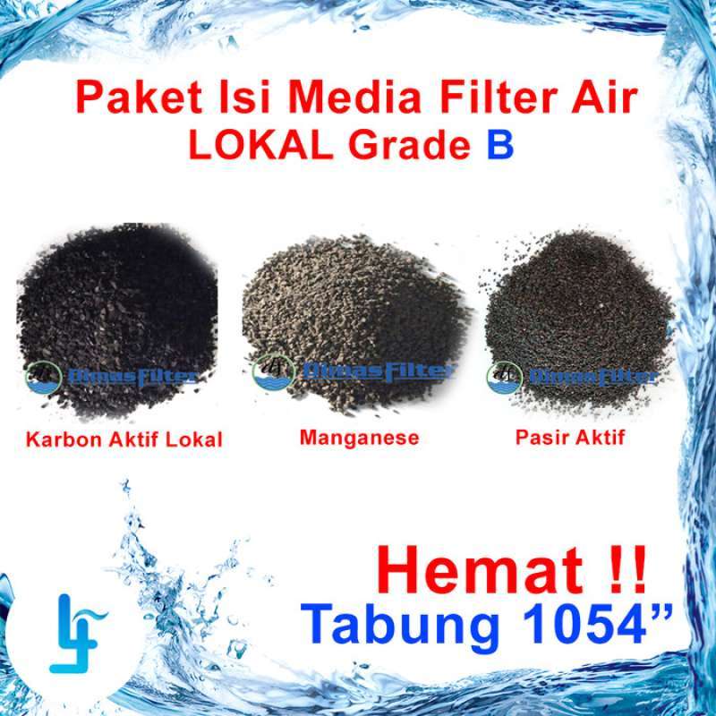 Promo Paket Ganti Isi Media Tabung Filter Air 1054 Lokal Grade B Diskon ...