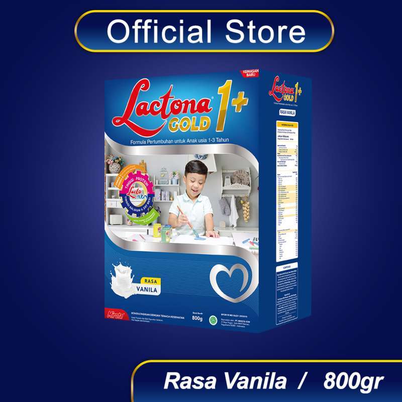 Jual Lactona 1+ Kemasan Baru Vanila 800gr - TGR di Seller Lactona ...