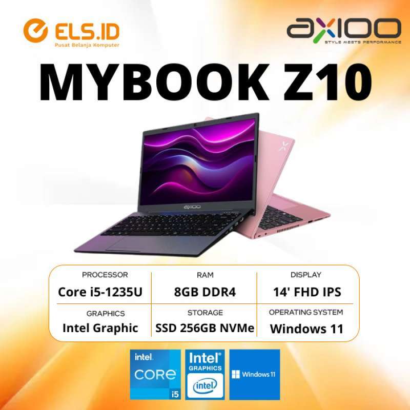 Jual Axioo Mybook Z10 Metal I5-1235u 8gb Ssd 256gb 14' Fhd W11 Di Seller Els Computer Official ...