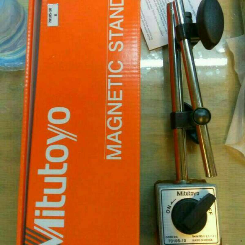Promo magnetic stand base / dudukan dial indicator 7010S-10 MITUTOYO ASLI Diskon 15% di Seller ...