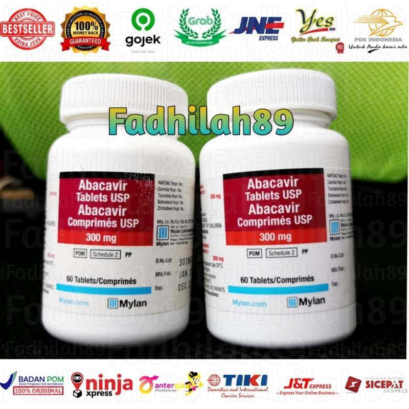 Promo Abacavir 300 Mg Original - Obat Arv Hiv Aids Antiretroviral ...