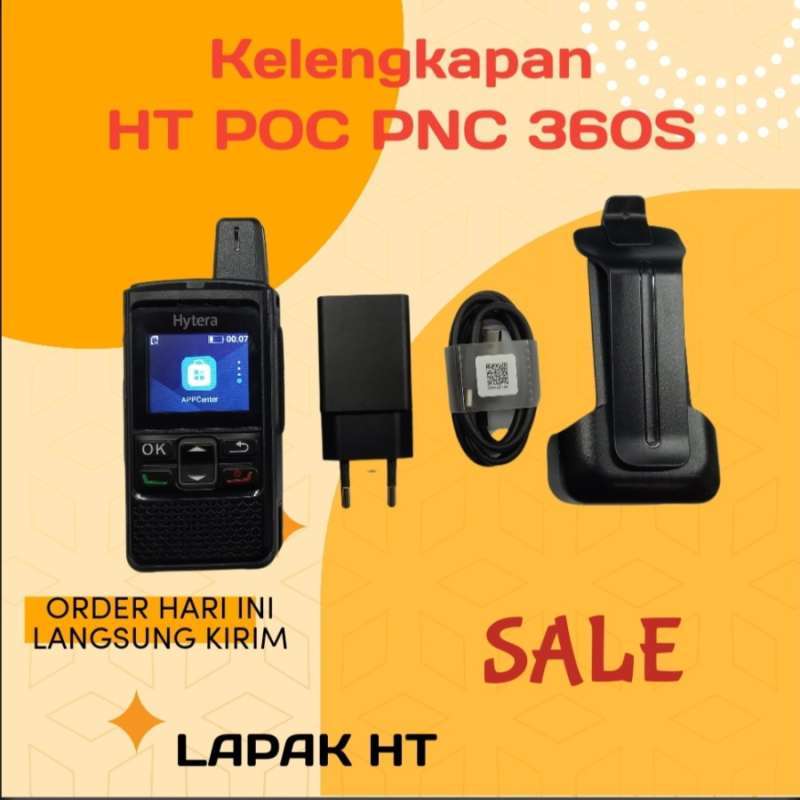 Jual Ht Poc Hytera Pnc360s Wifi 4g Lte GPS Ip67 Ori Pnc 360 Unit Only ...