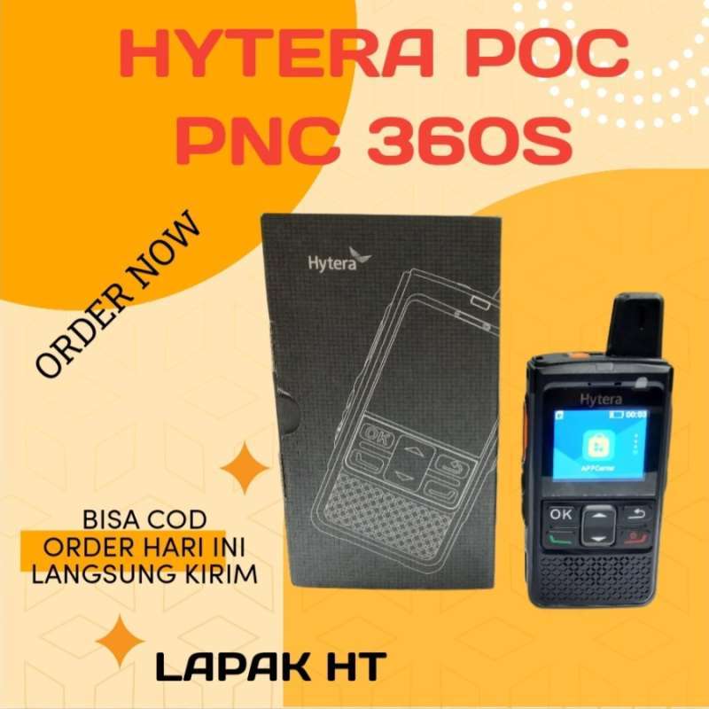 Jual Ht Poc Hytera Pnc360s Wifi 4g Lte GPS Ip67 Ori Pnc 360 Unit Only ...